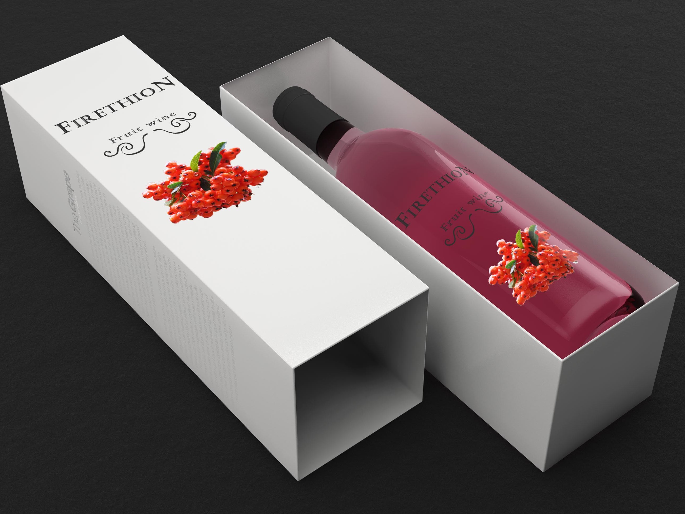 火棘果酒包装设计2款 套样机_刘想0874-站酷ZCOOL