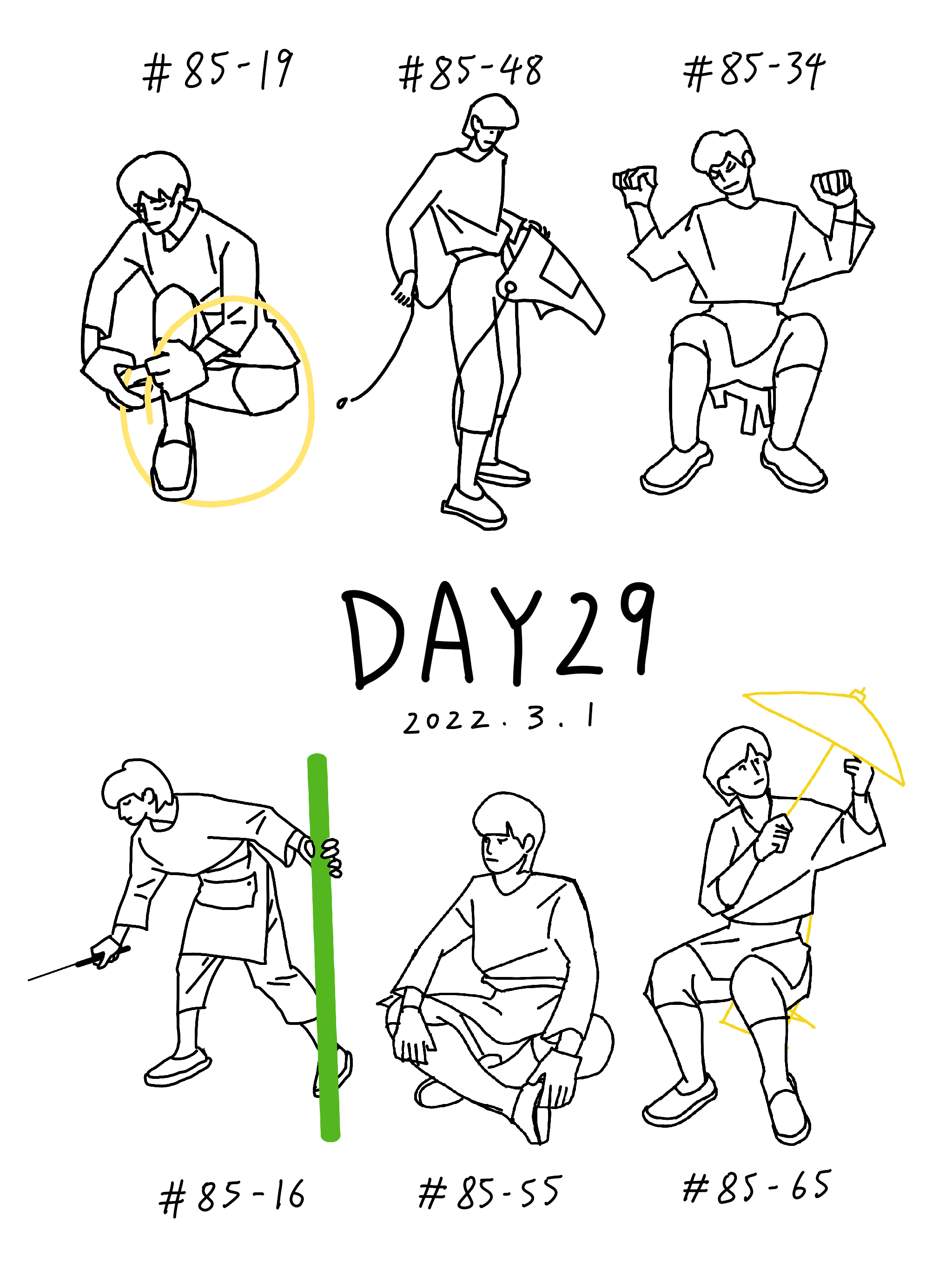 #速写60天挑战赛# day29 @速写班长 _瑞比rabbit-站酷ZCOOL