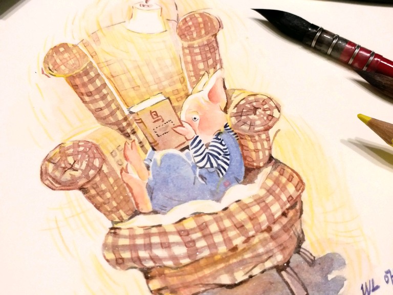 ＃临摹练习＃《嘟嘟和巴豆》xixiluyu 站酷zcool
