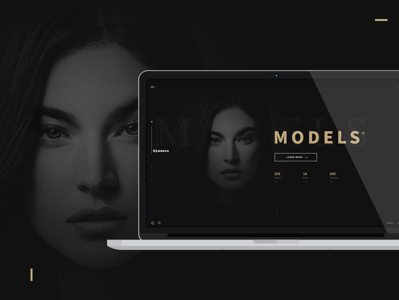 Model Web Design —— 企业网站_Crazy_Max-站酷ZCOOL