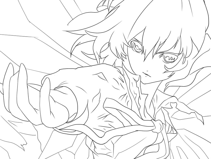 卡通动漫人物勾线练习13_赵呵呵zz-站酷ZCOOL