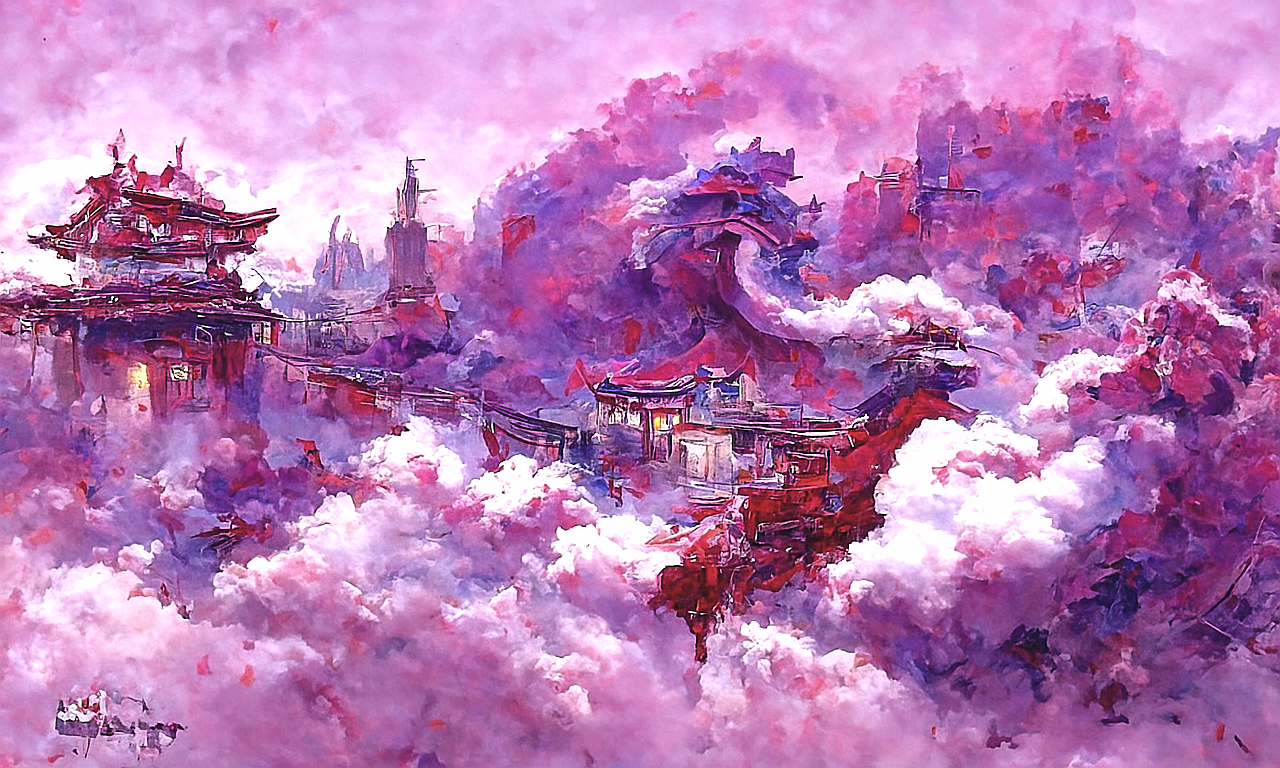 天宫，海边_易水Lv-站酷ZCOOL