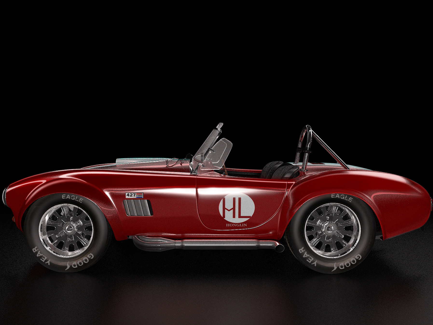 谢尔比/Cobra 427 maya建模 Arnold渲染_洪林-站酷ZCOOL