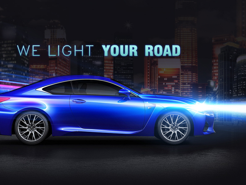 天猫 淘宝全屏海报Banner LED汽车灯类_刺鸟呀-站酷ZCOOL