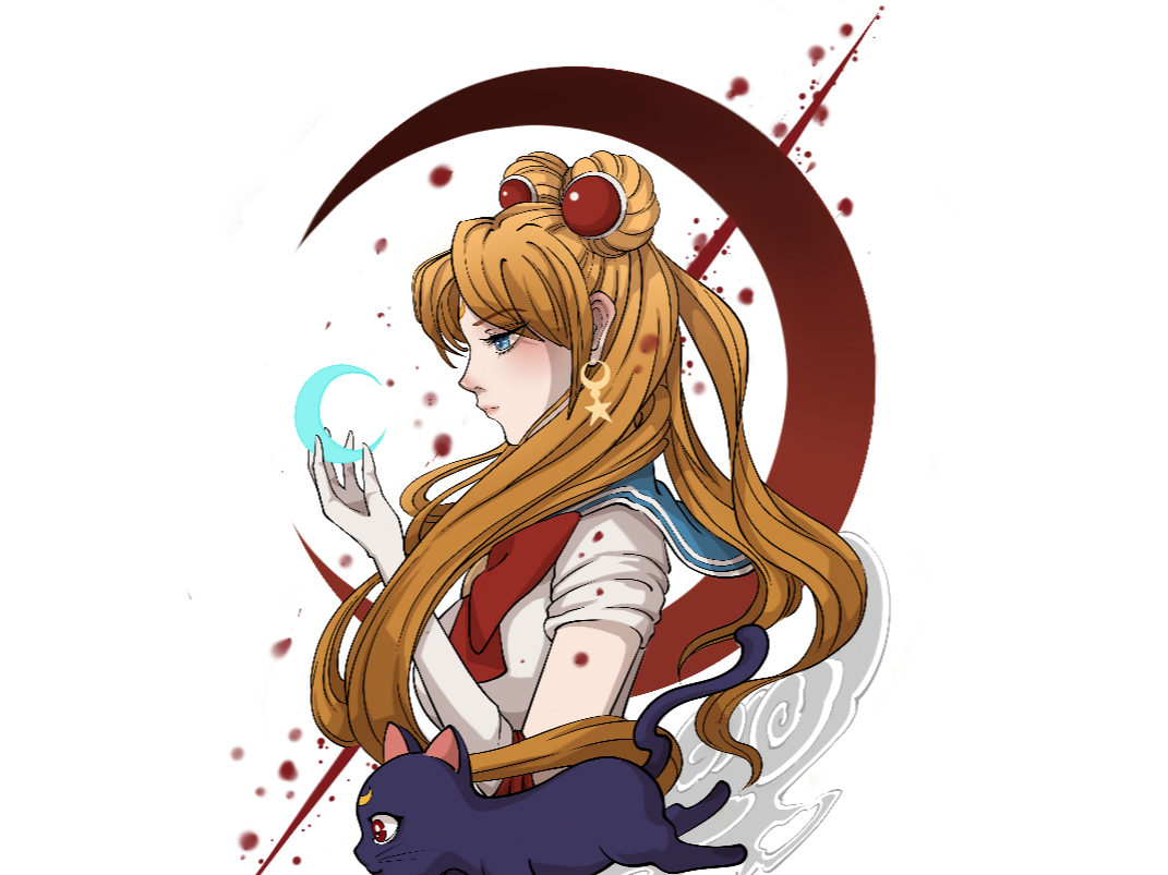 水兵月_芥末小鱼干-站酷ZCOOL