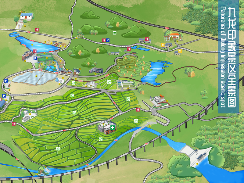 九龙印象景区全景图_Crazy鹿豆-站酷ZCOOL