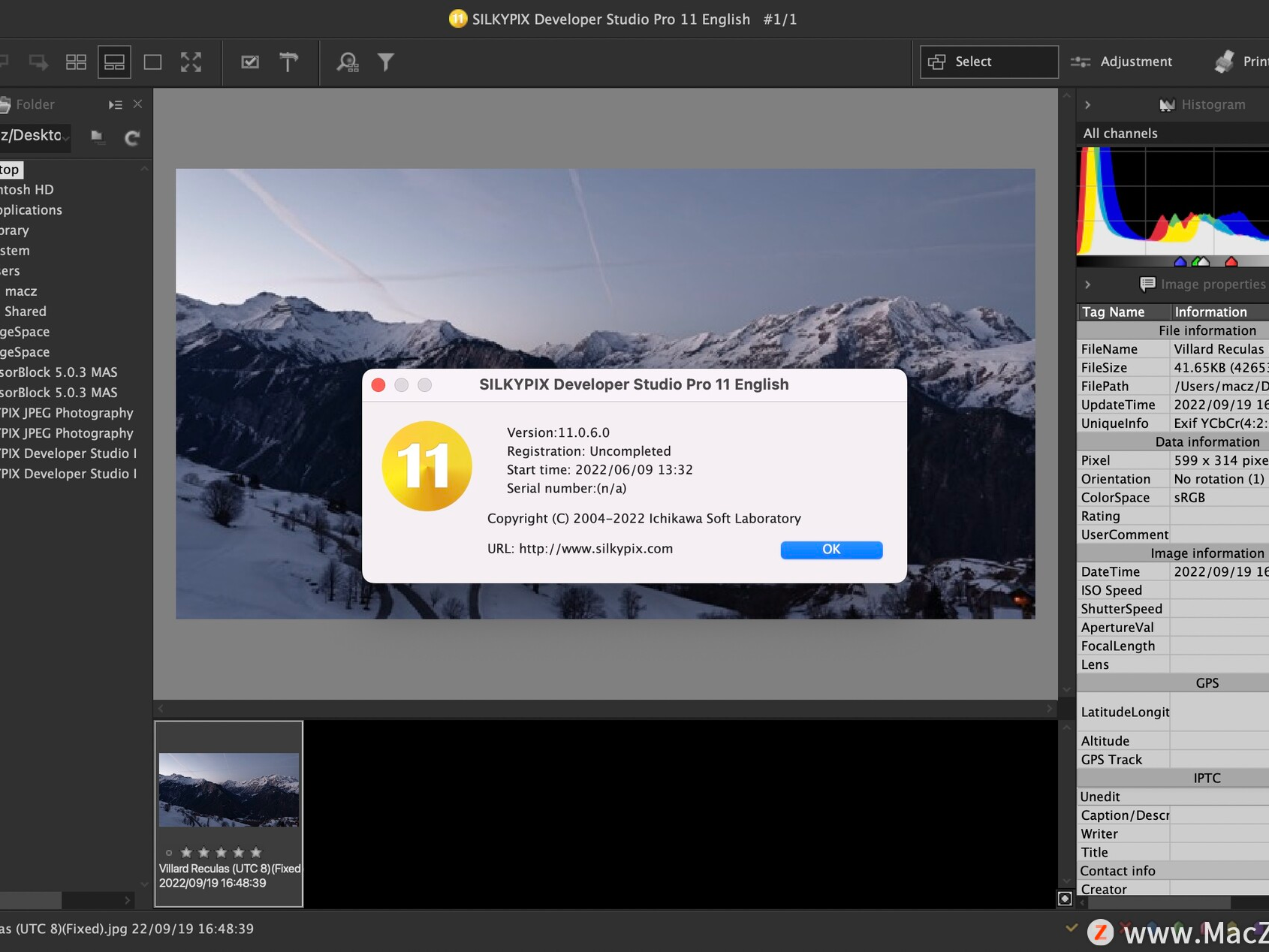 SILKYPIX Developer Studio Pro 11E Mac(RAW数码照片处理)专业激活版_Mac知否-站酷ZCOOL