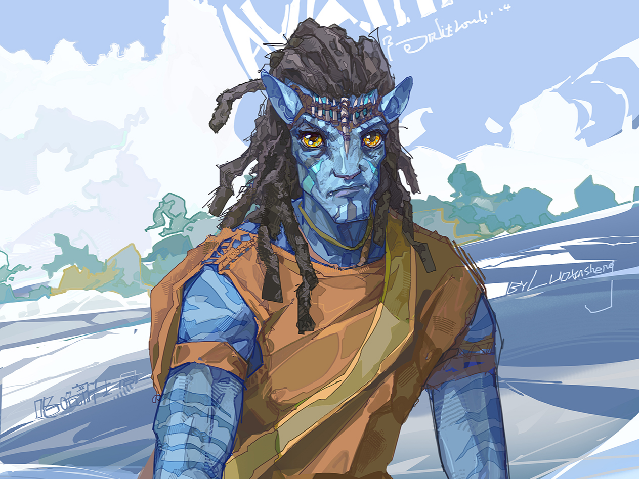 阿凡达同人练习_咯咯新生-站酷ZCOOL