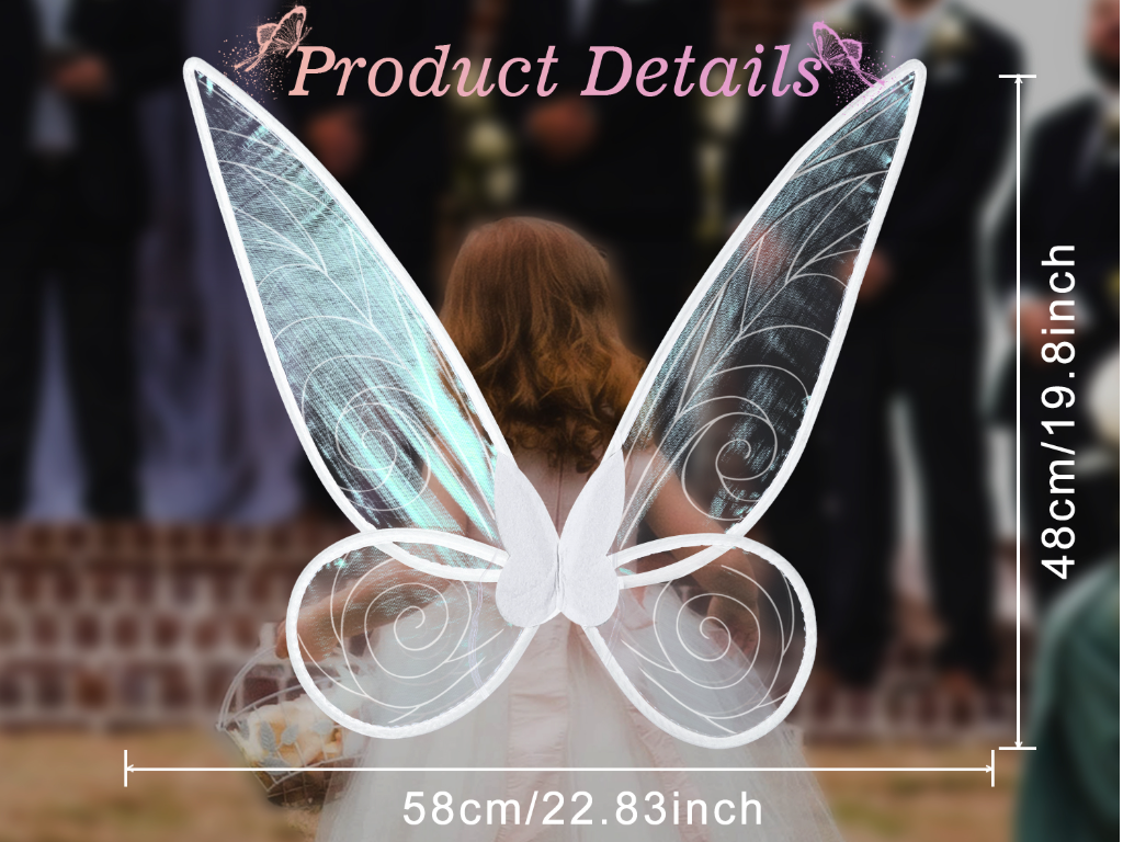 蝴蝶翅膀 精灵翅膀 亚马逊 主图 A+_琼琼qiong-站酷ZCOOL