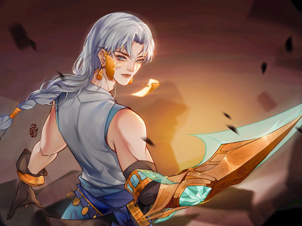 王者荣耀兰陵王同人插画_Rene白沙-站酷ZCOOL