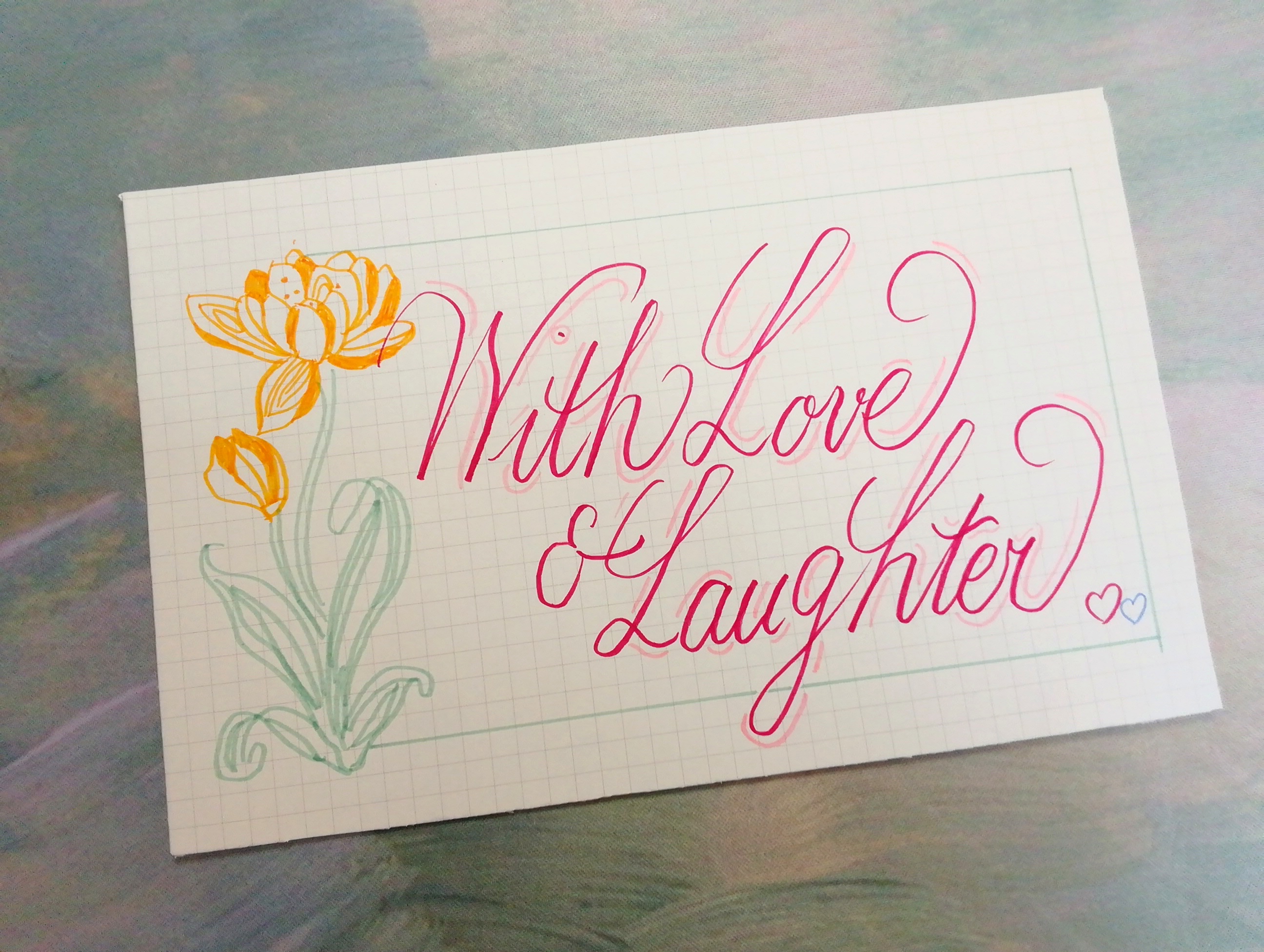 英文圆体手写贺卡_八籽ing-站酷ZCOOL