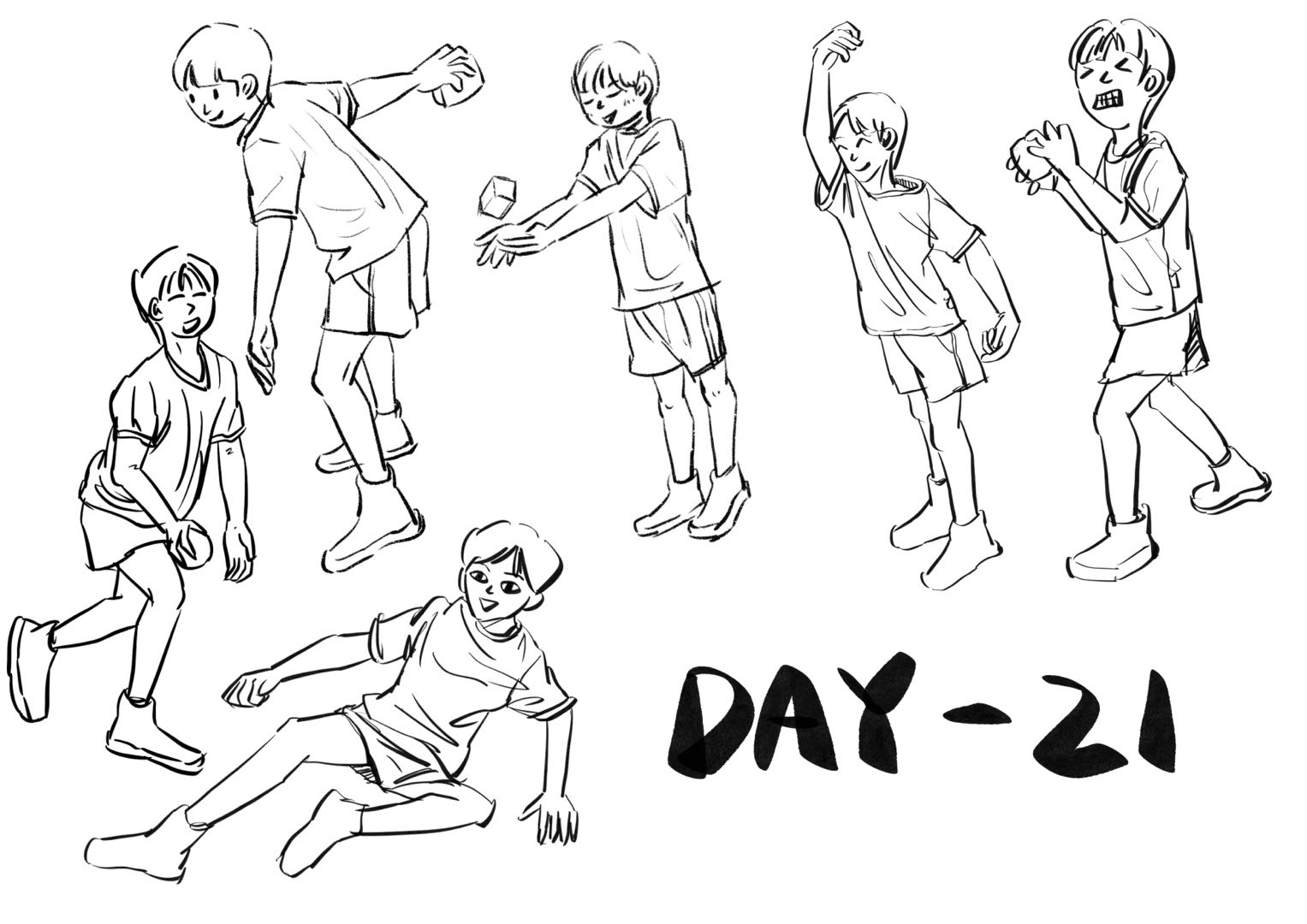 速写60天挑战赛 @速写班长 DAY21_印第安小揪揪-站酷ZCOOL