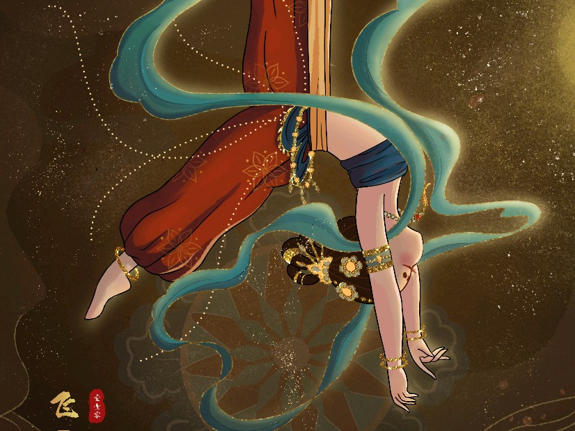 敦煌飞天_壹壹零Lin-站酷ZCOOL