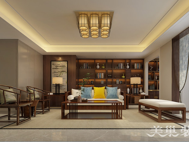 正商公主湖环湖春天五室两厅复式装修设计效果图_美巢设计陈保全-站酷ZCOOL