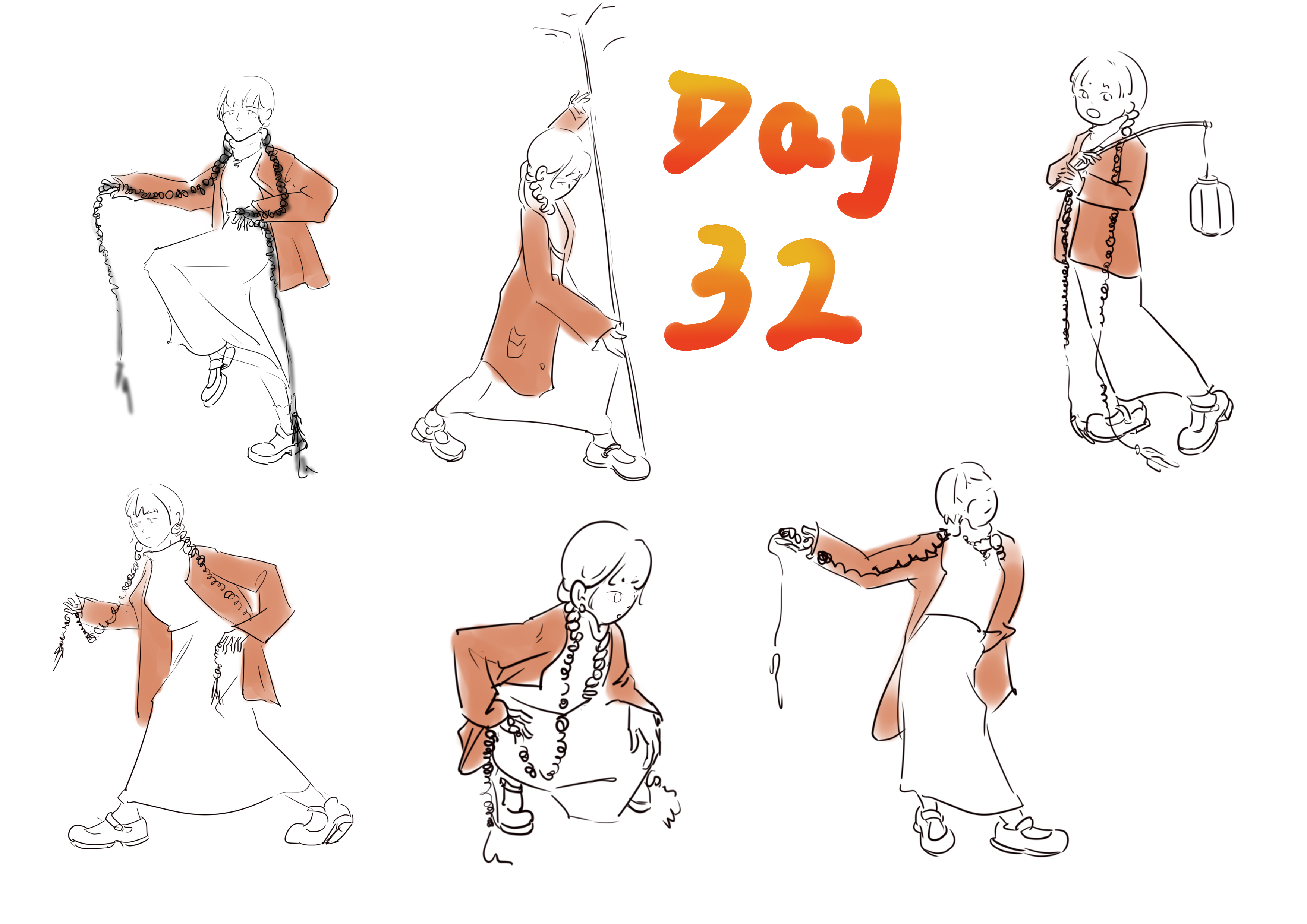 #速写60天挑战赛# @速写班长 day32_努力的Toffee-站酷ZCOOL