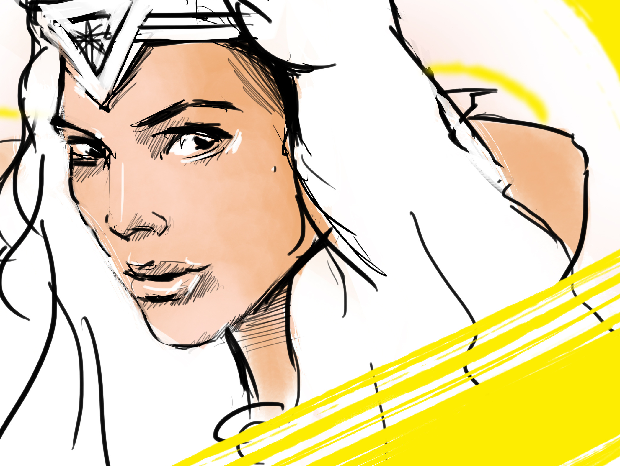 对视的一瞬间，侧颜让我无法忘怀。_傑remy-站酷ZCOOL