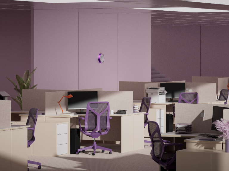 C4D动态作品--办公室动画_JK俊-站酷ZCOOL