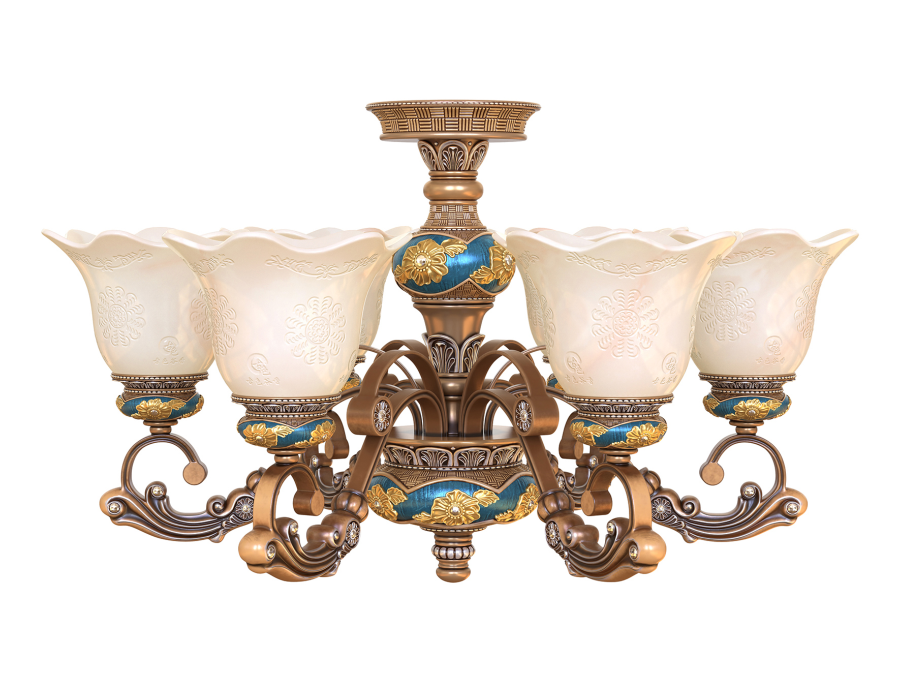 №122欧式雕花吊灯建模渲染教程_古色谷香-站酷ZCOOL