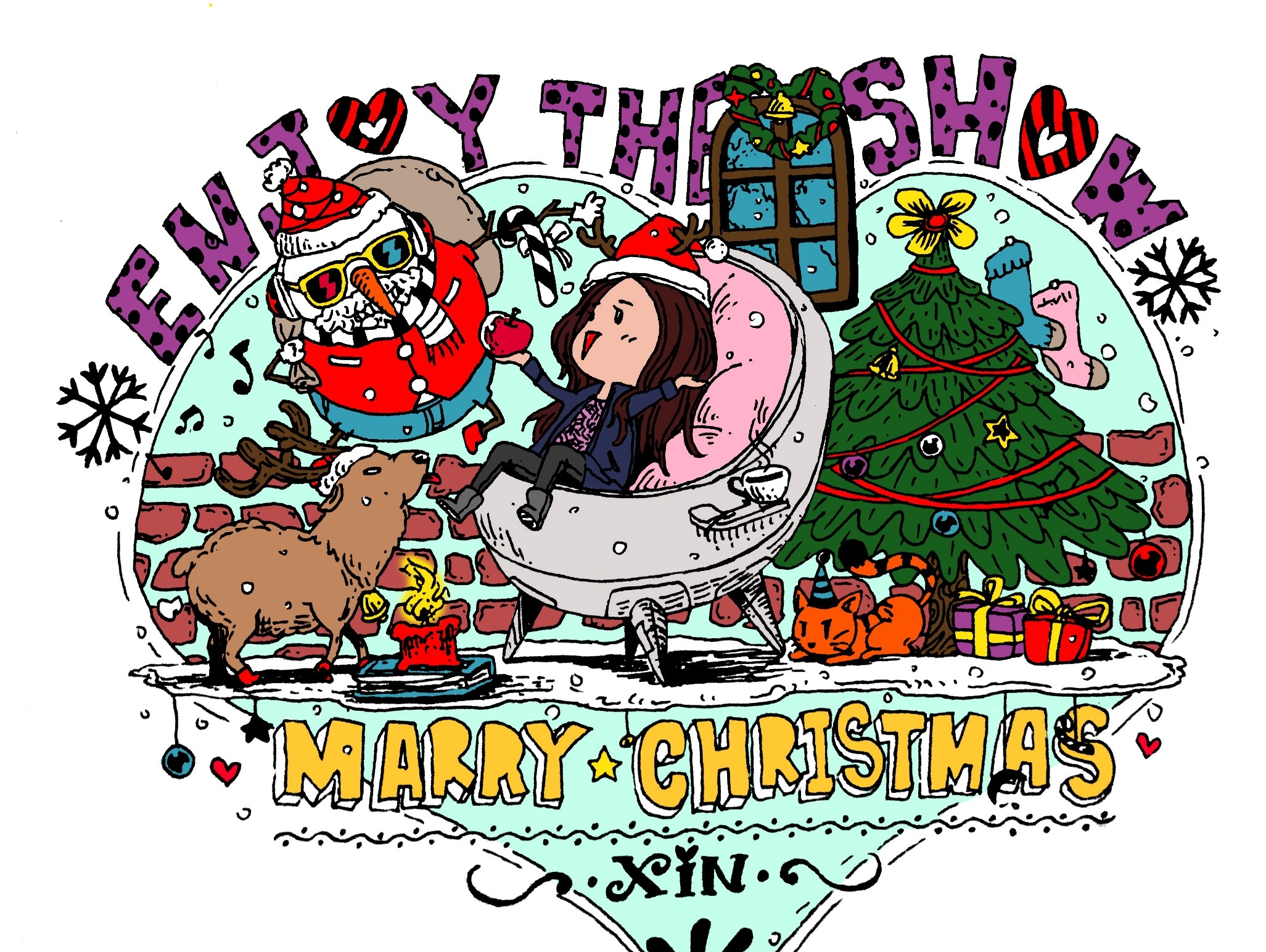 merry·christmas_绘长1975-站酷ZCOOL