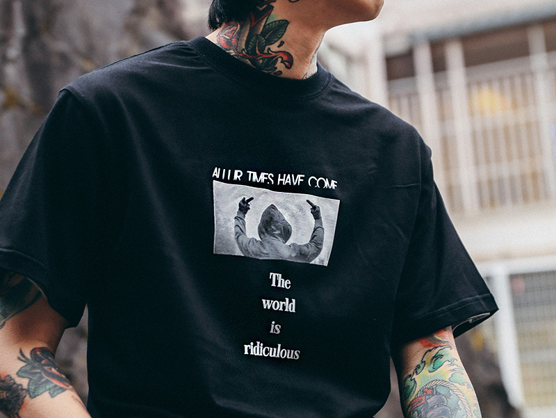 HELL BOY X SMOKINGLIFE 恶搞创意款 短袖_SOBER7-站酷ZCOOL