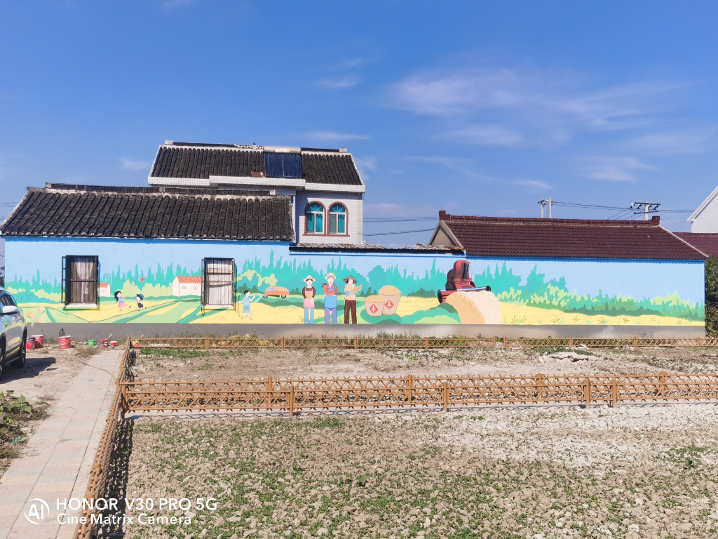 美丽乡村墙绘_娜娜nice-站酷ZCOOL