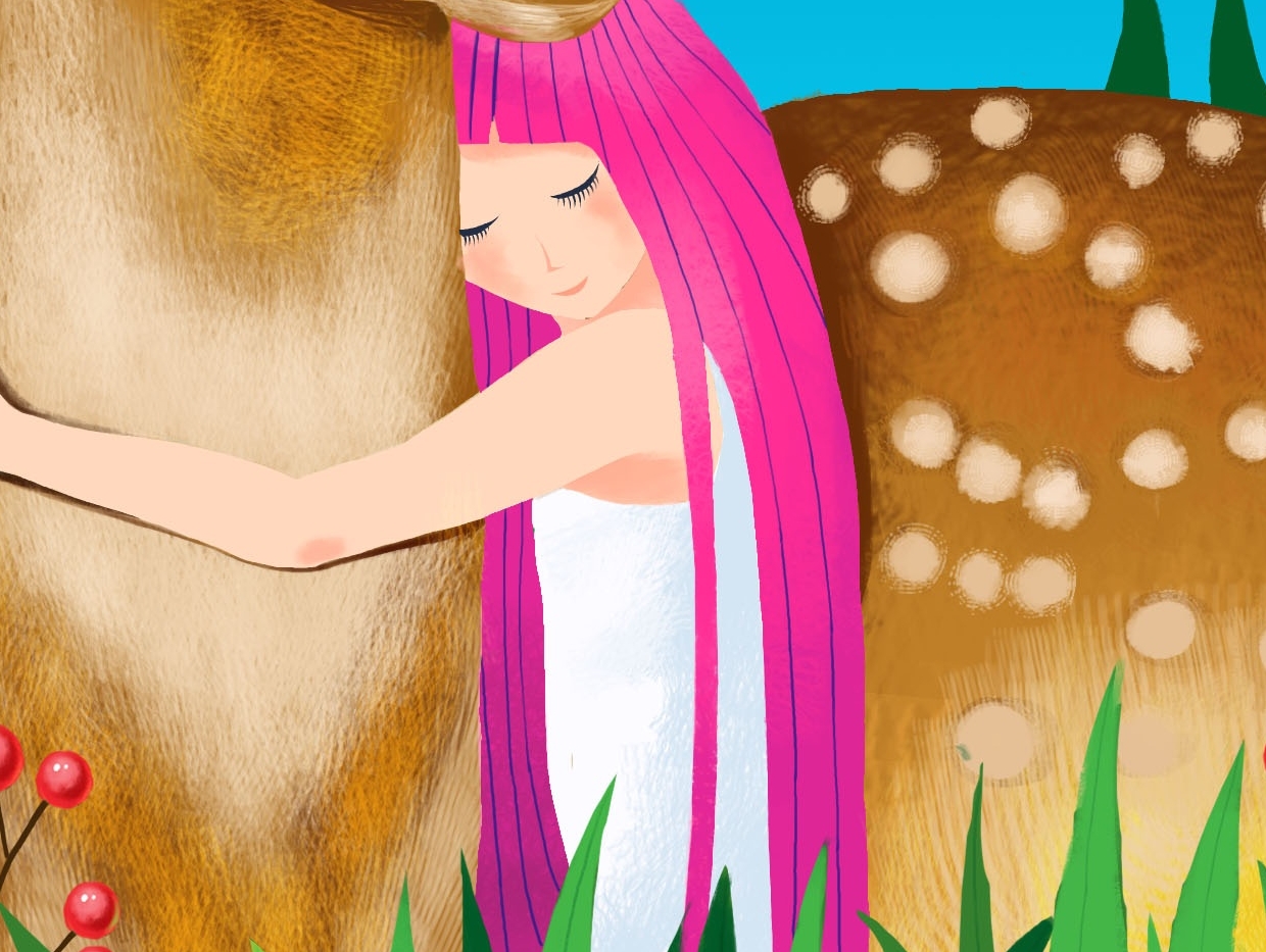 梅花鹿_彭Hailey-站酷ZCOOL