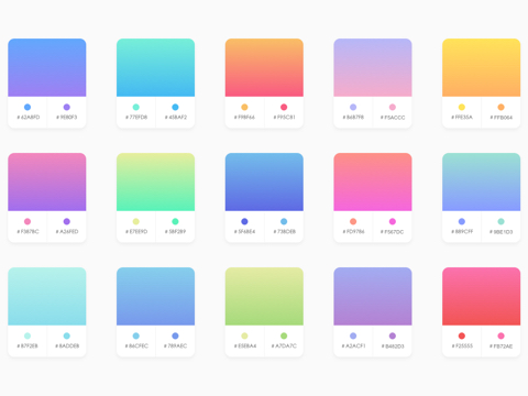 一组渐变色_Joseph吼-站酷ZCOOL