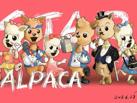 原创手绘，卡通羊驼合集_RuChao-站酷ZCOOL