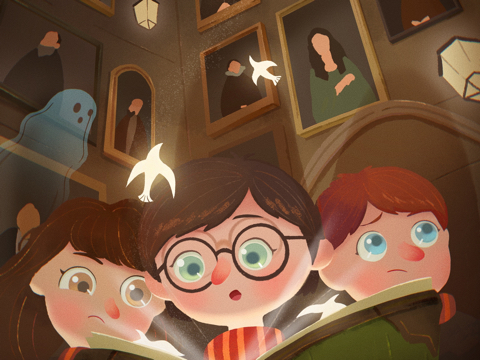 哈利波特儿插练习_姬无銘-站酷ZCOOL