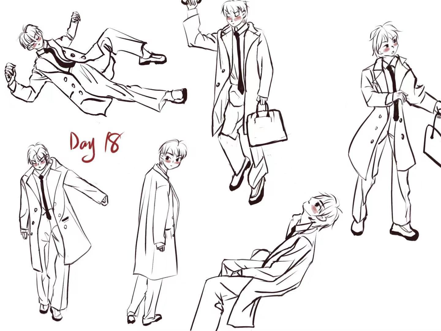 ＃速写60天挑战赛＃ @速写班长——Day18_Intel周福-站酷ZCOOL