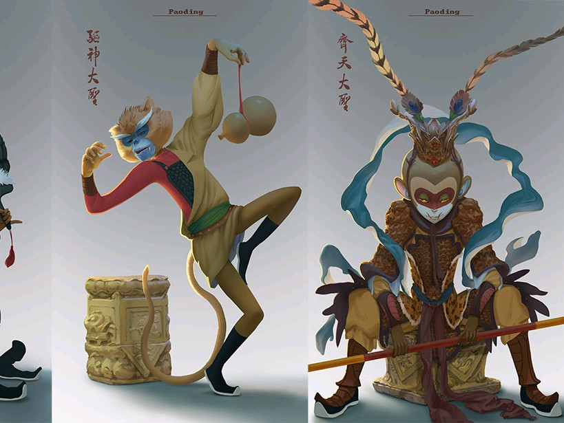 《西游人物志》七大圣_paoding-站酷ZCOOL