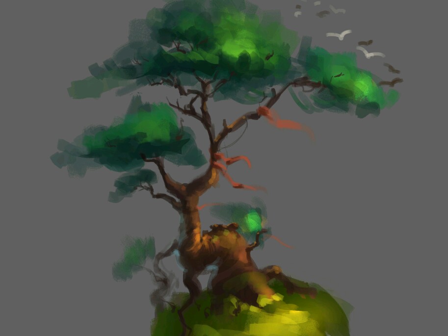 树木练习_DZZx-站酷ZCOOL