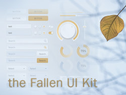 秋叶界面组件 - the Fallen UI Kit_AlexNin-站酷ZCOOL