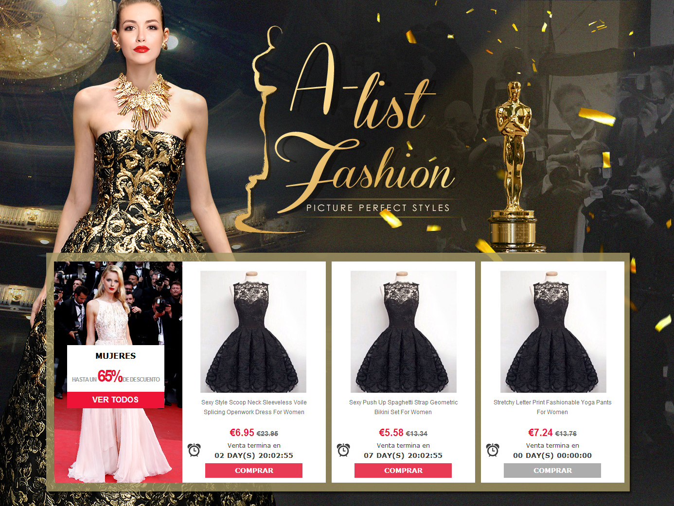 女装 oscar奥斯卡红毯礼服专题活动页面设计_xhamy-站酷ZCOOL
