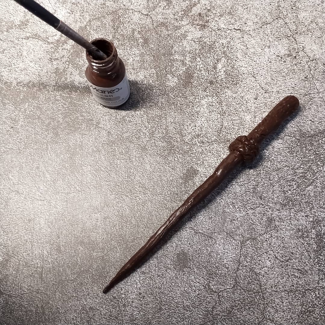 邓布利多魔杖 [泥雕]_Z17748044-站酷ZCOOL