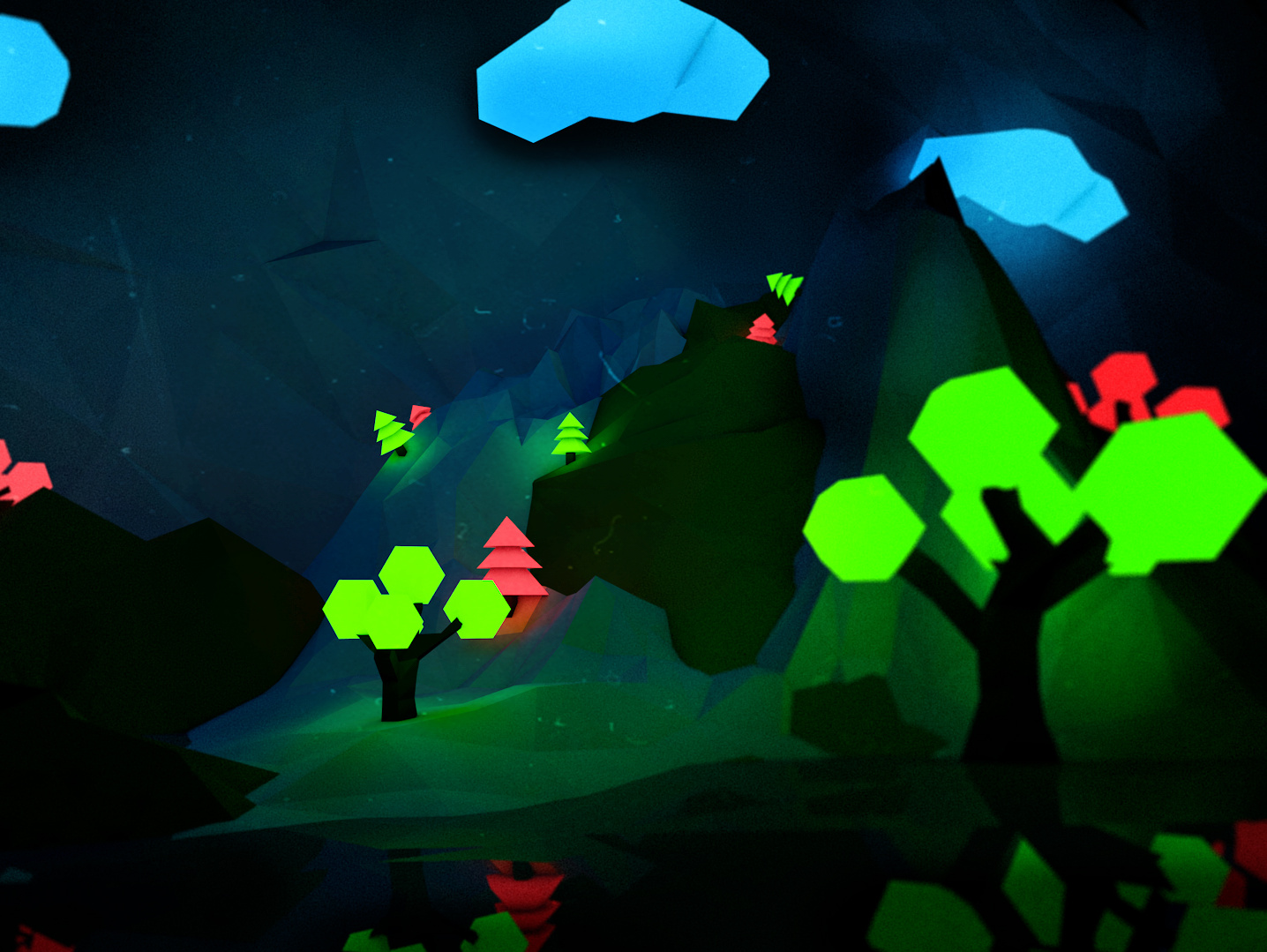 low poly场景_萌新鹏鹏-站酷ZCOOL