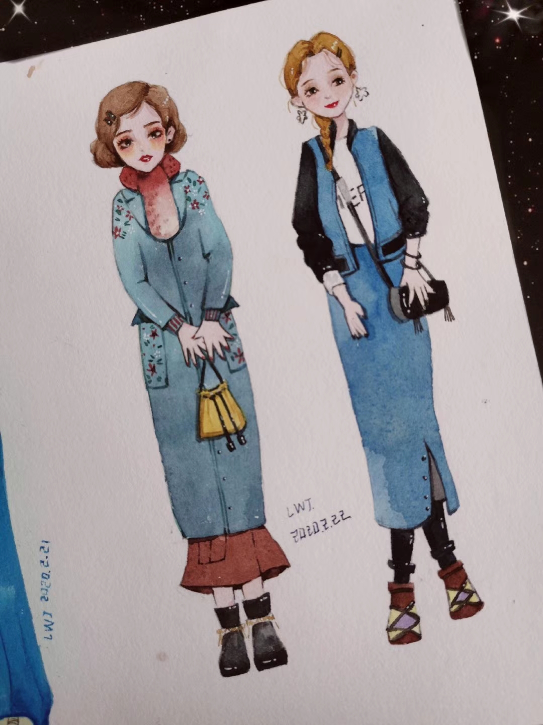 包包酱水彩服装_包包酱baobao-站酷ZCOOL