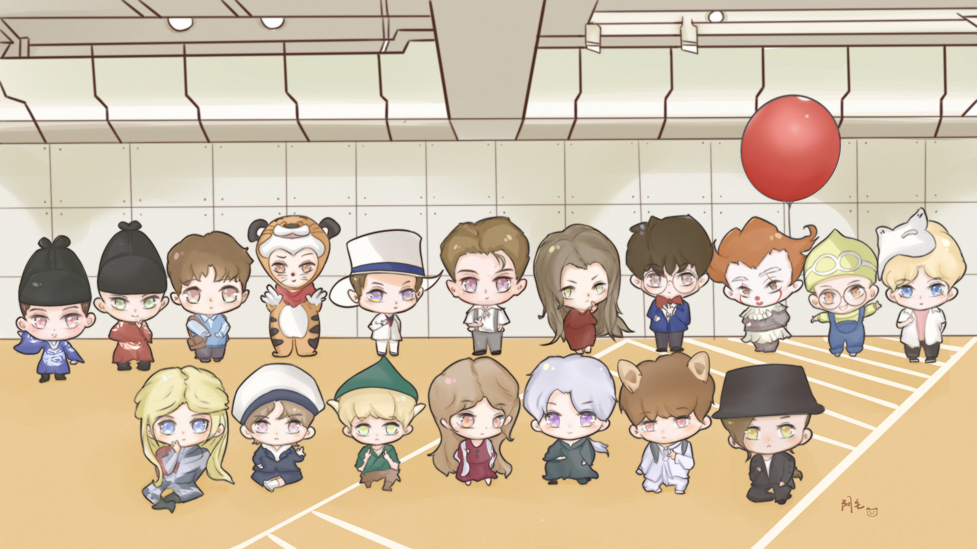 Q版摸鱼_阿毛_君-站酷ZCOOL