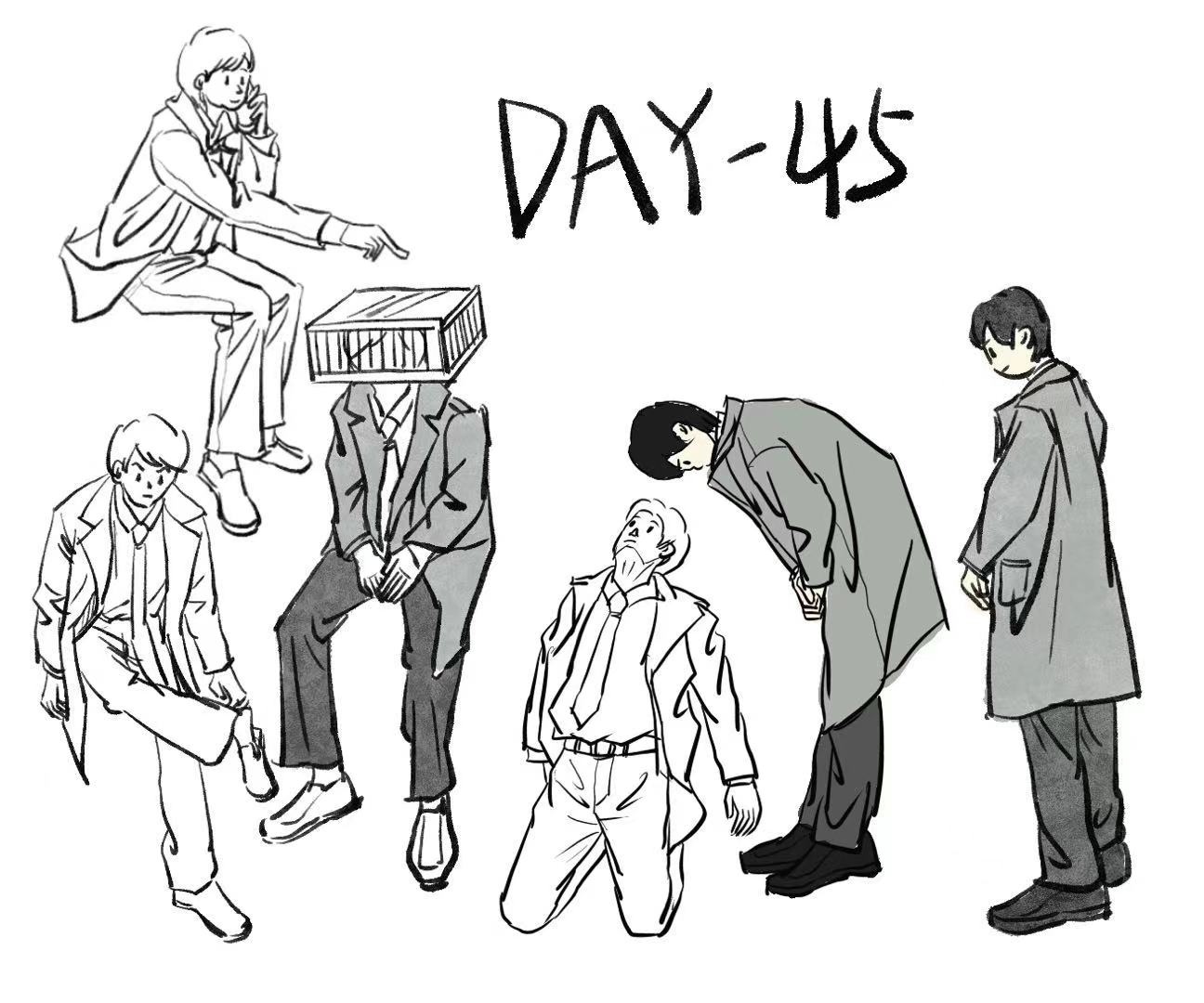 速写60天挑战赛 DAY45 @速写班长_印第安小揪揪-站酷ZCOOL