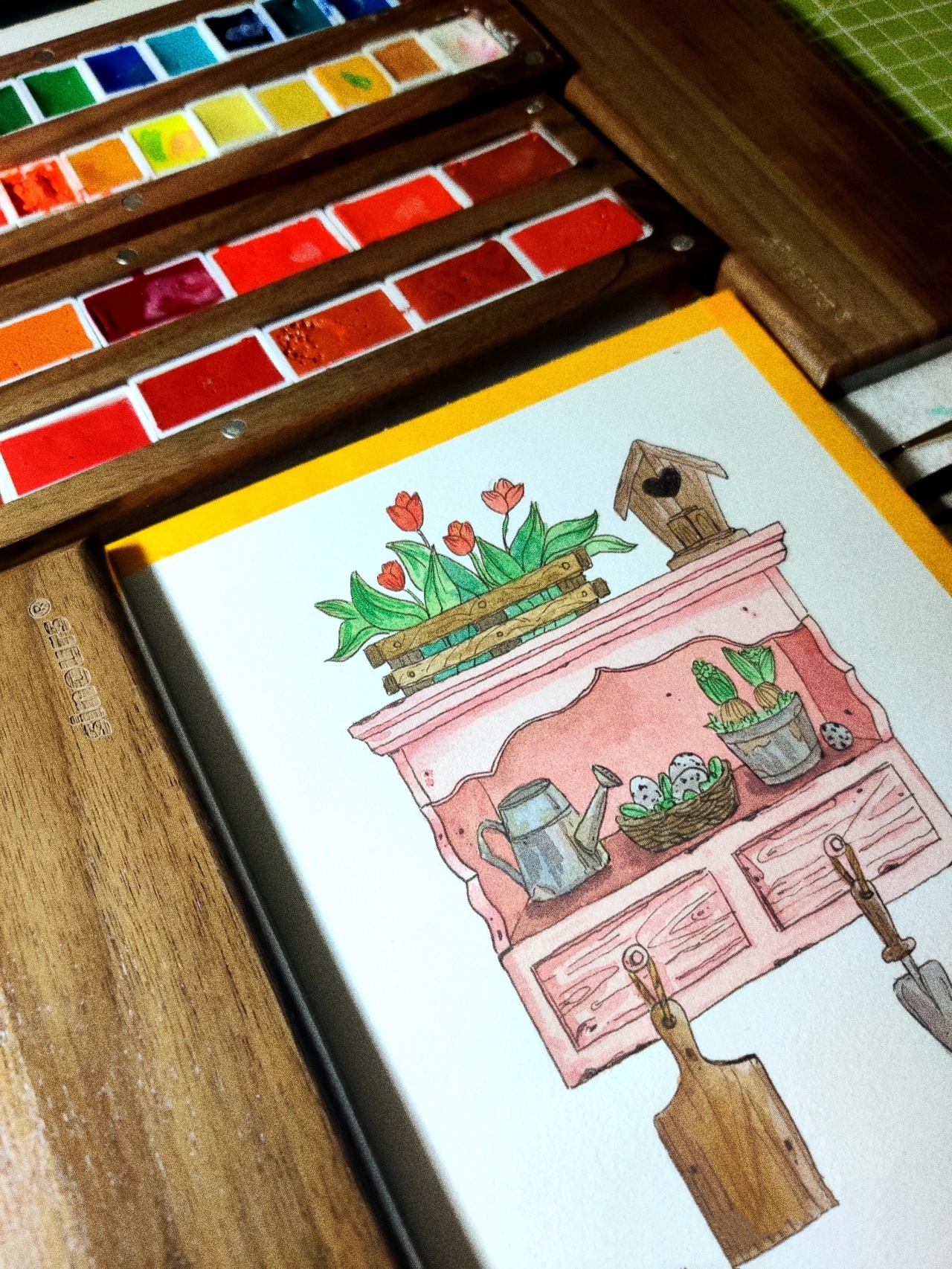 钢笔淡彩_是大才吖-站酷ZCOOL