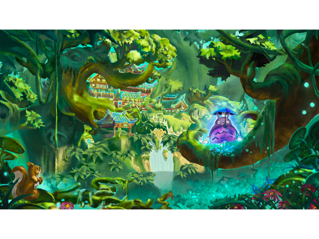 插画-龙猫_戈尹饭了-站酷ZCOOL