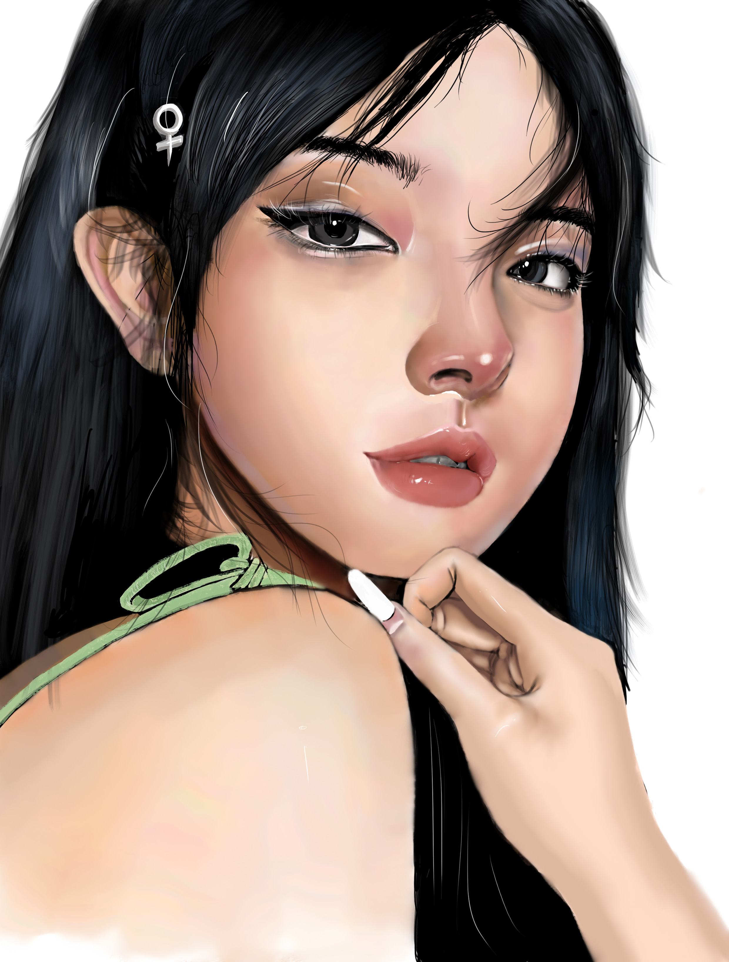 画个角色卡小姐姐_手残的D-站酷ZCOOL