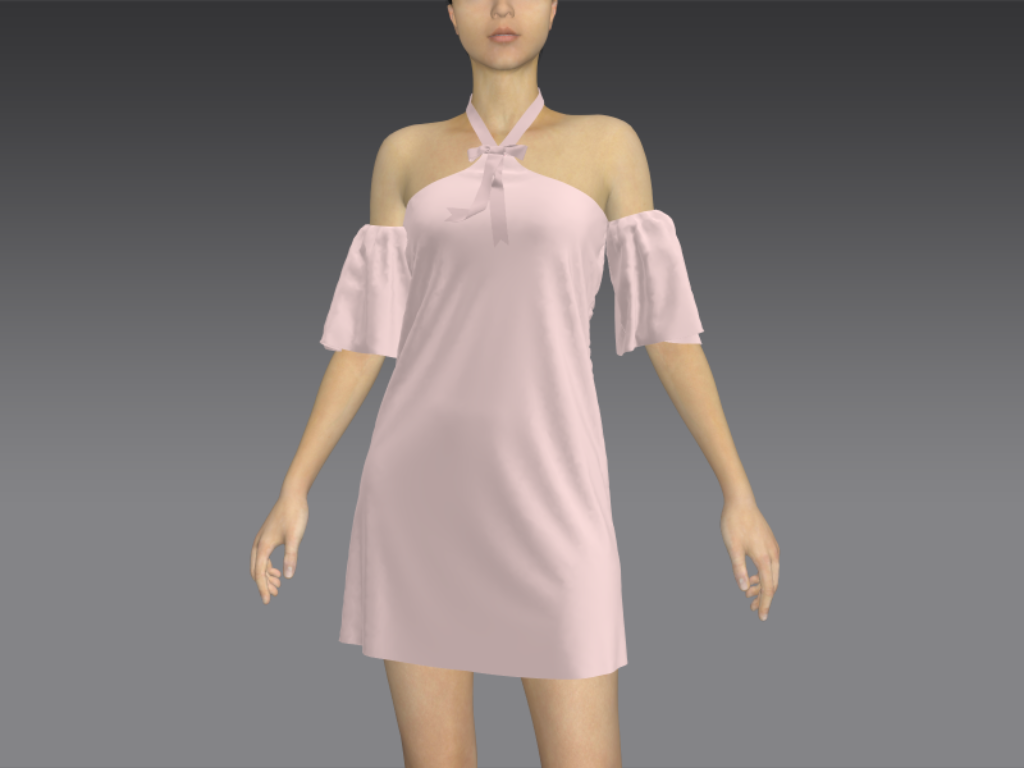 虚拟服装-连衣裙（by MD）_已逝的鱼-站酷ZCOOL