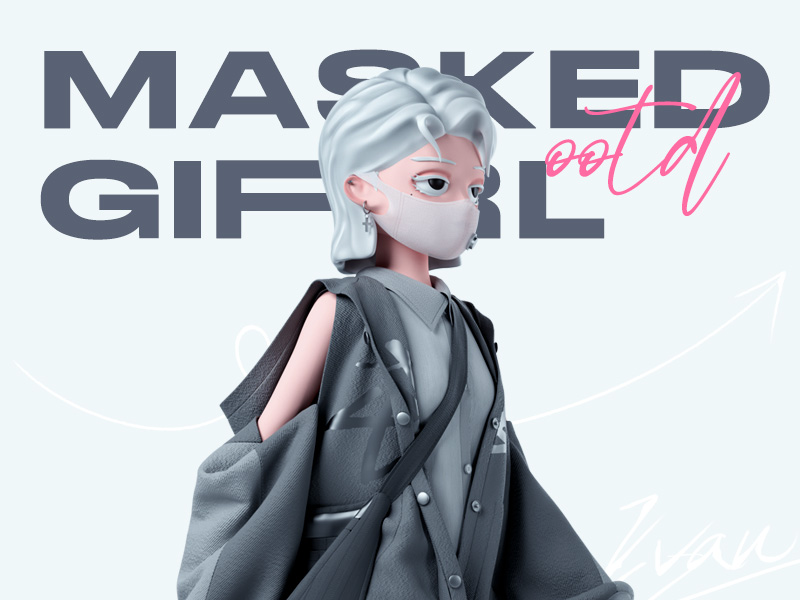 Masked Girl.OOTD?_是阿年啊-站酷ZCOOL