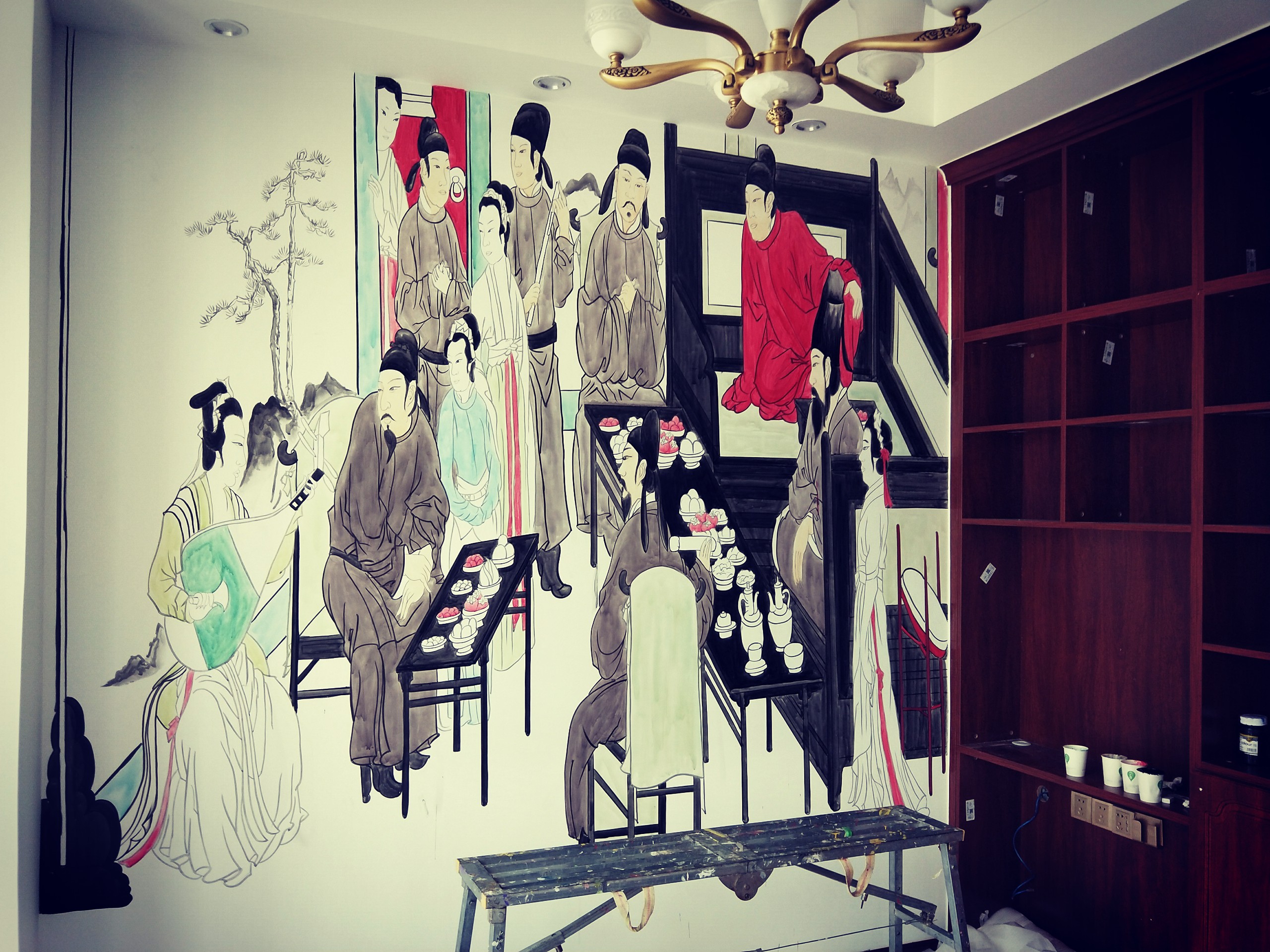 韩熙载夜宴图_满满手作-站酷ZCOOL