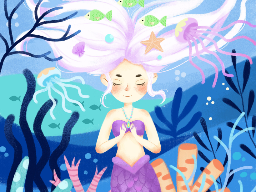 美人鱼－卡通_一颗大西瓜yo-站酷ZCOOL