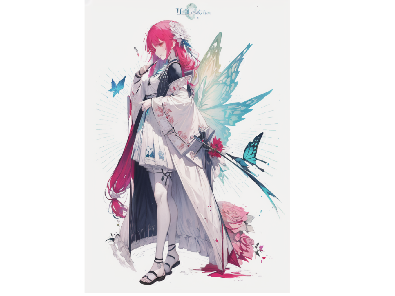 蝶翼魔法少女_学长DaKeAi-站酷ZCOOL