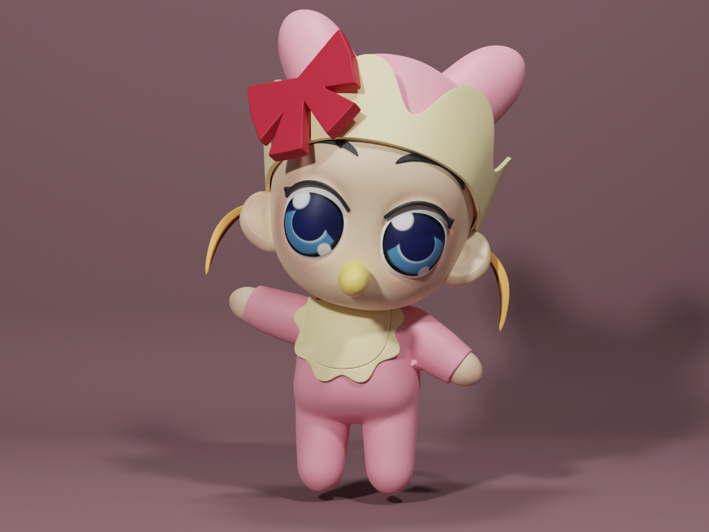 zbrush建模 3D建模 Q版角色建模 守护甜心 皮皮_明明本怪-站酷ZCOOL