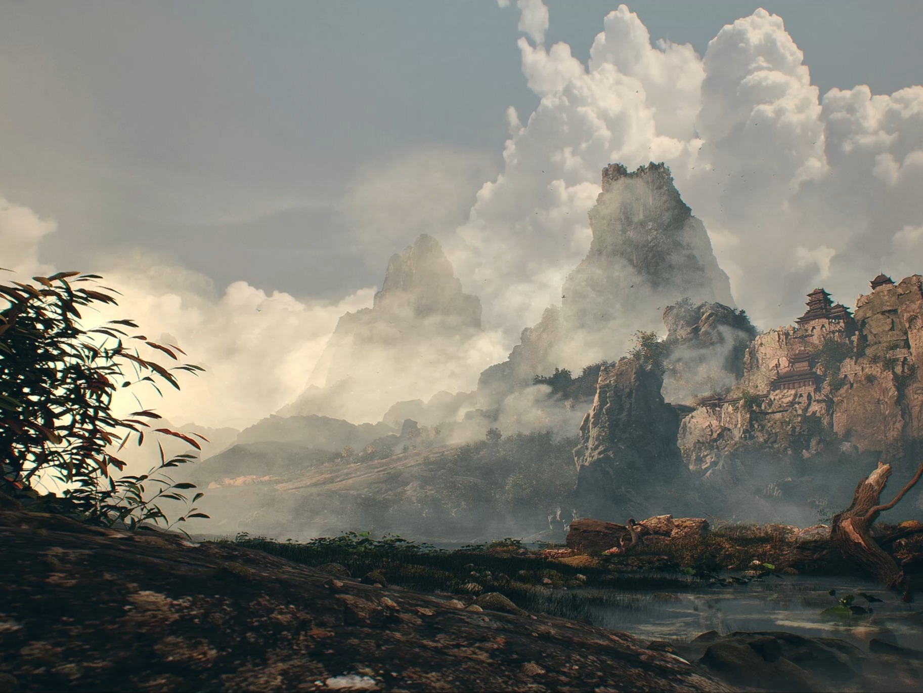 UE5古风写实场景练习作品 |《墟》_力康_Likang-站酷ZCOOL