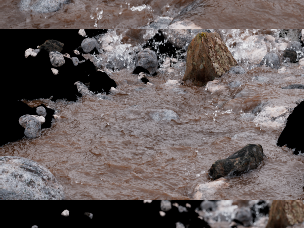 Houdini Big River FX_shimiandamowang-站酷ZCOOL